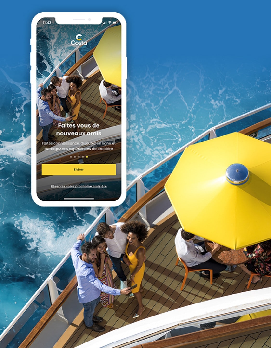 Application officielle de Costa Croisière pour IOS et Android